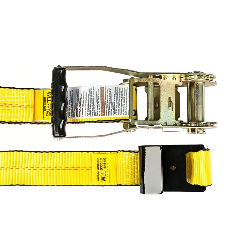 2" x 30' Ratchet Strap with Flat Hook – Tie Down Strap for Trailers ...