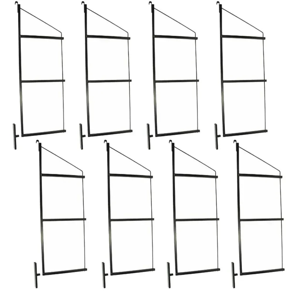 8 Pack - 3-Level Shipping Container Shelf Brackets – 18" D x 60" H, Ad ...