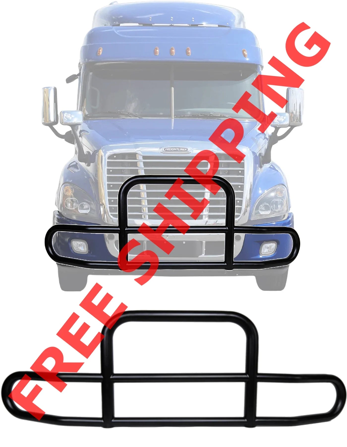 Freightliner Cascadia Bumper Guard | 2008-2018 | FleetRun FR-GARD264 ...