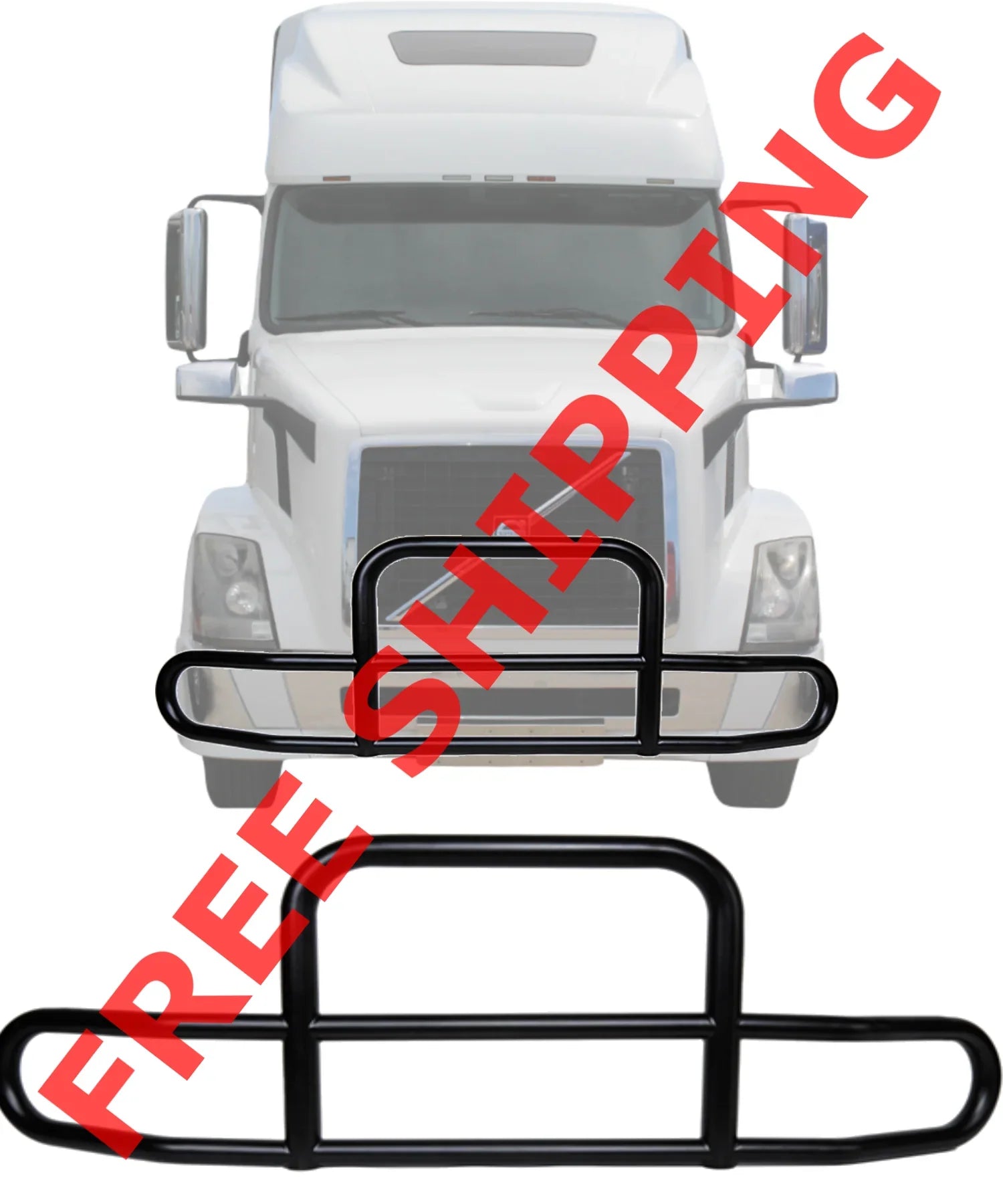 Volvo VNL Deer Guard | 2004-2018 | FleetRun FR-GARD264-1 | FleetRun ...