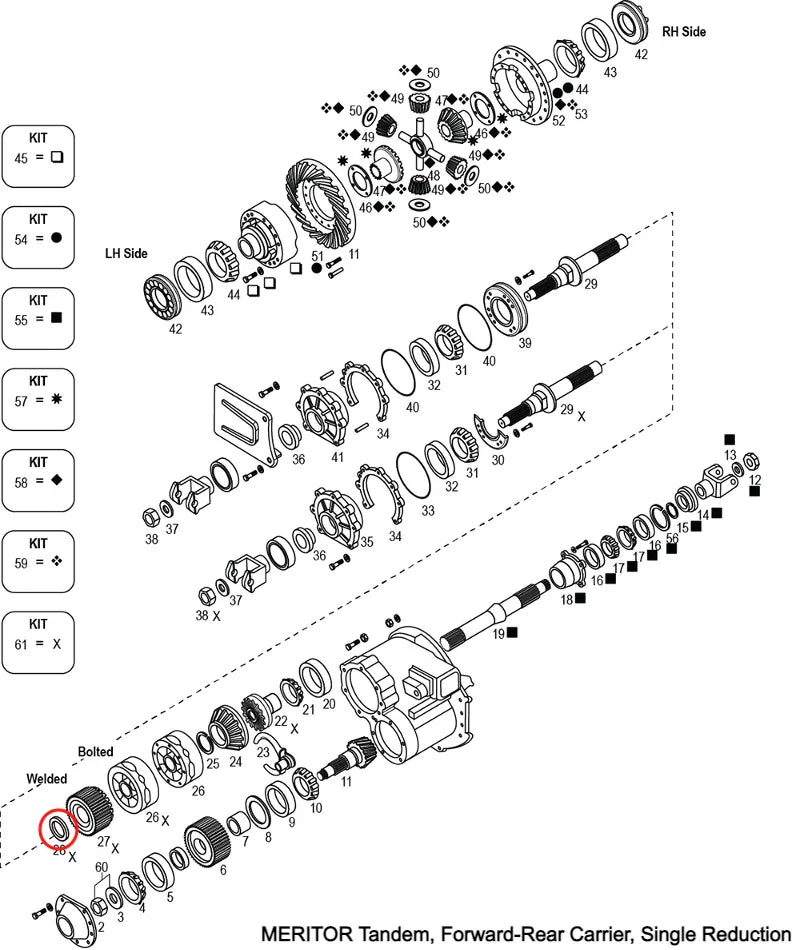 Washer | Power Divider | Meritor 1229-S-4985 | FleetRun FR-DVTN068 ...